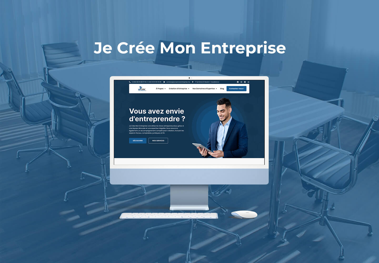 Je Crée Mon Entreprise - Création Site Web Casablanca - Monkey Lab