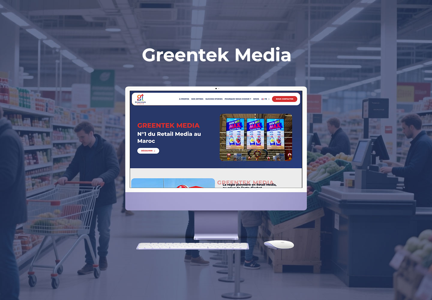 Portfolio : Greentek Media - website made by Monkey Lab